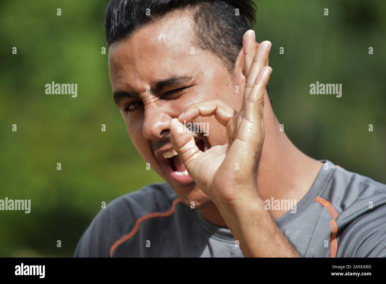 An Okay Athlete Person Stock Photo - Alamy