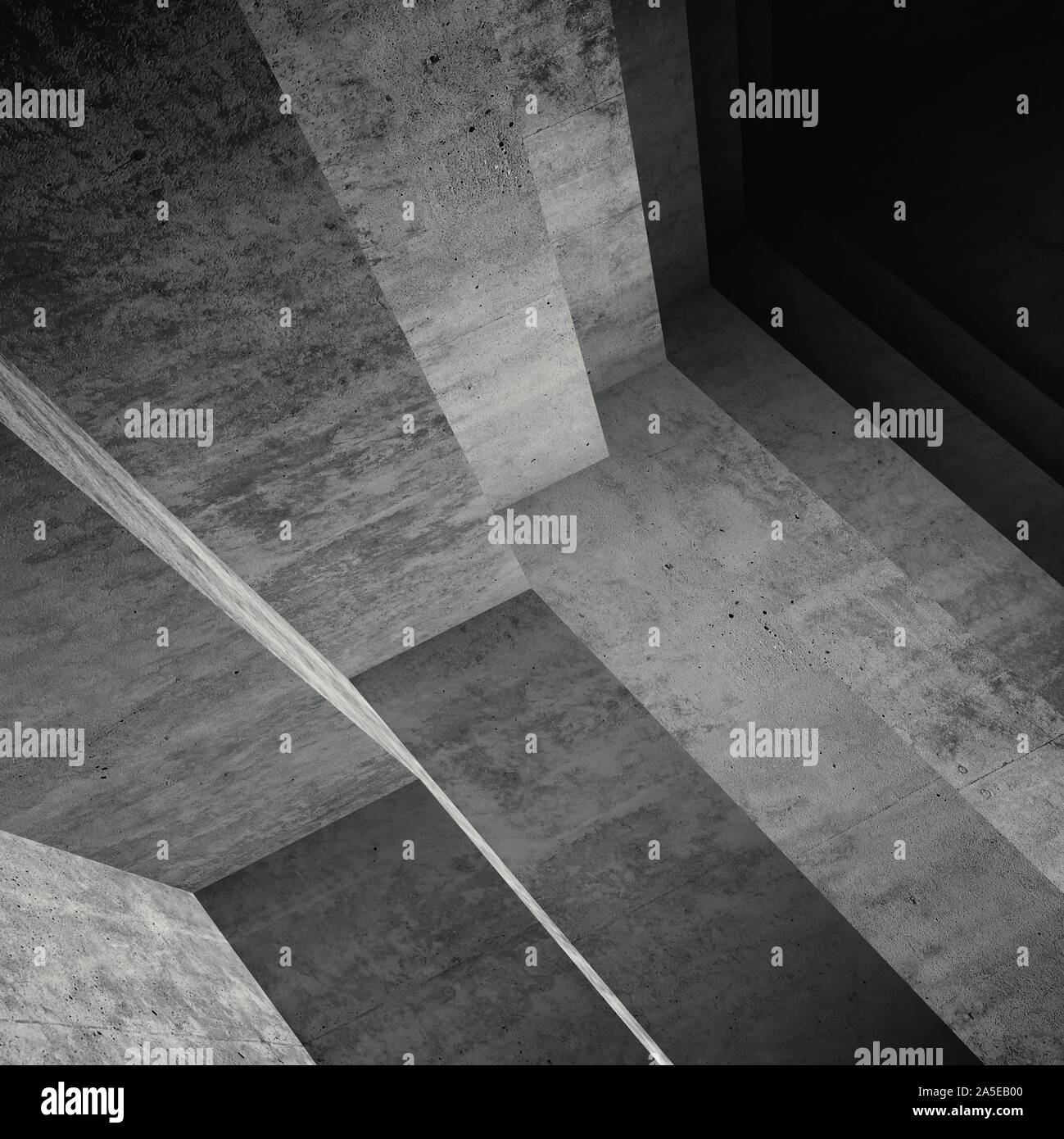 Abstract empty dark concrete pattern, square background with diagonal ...