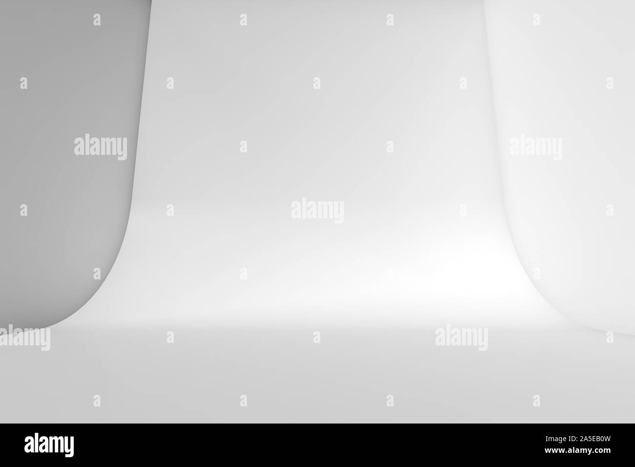 Abstract white empty studio perspective background, blank interior with ...