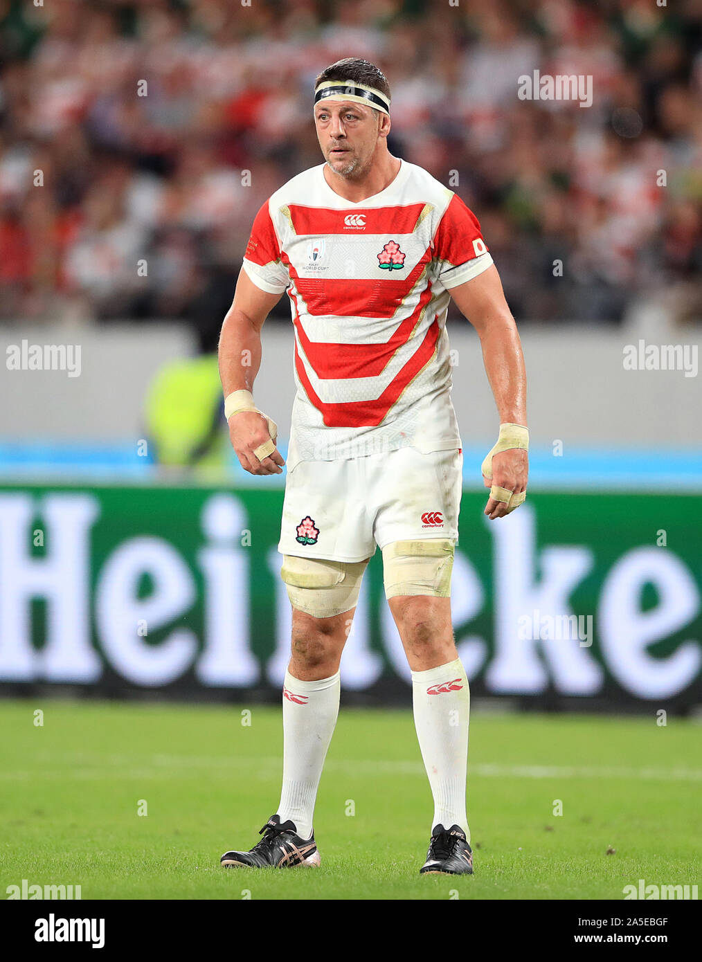 Japan's Luke Thompson during the 2019 Rugby World Cup Quarter Final ...
