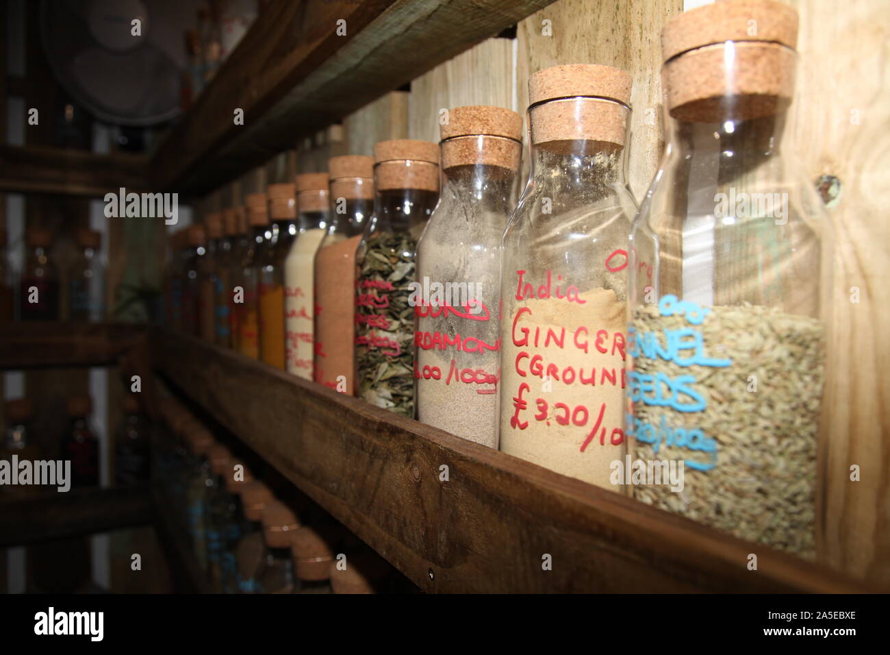 Plastic free shopping services, food items on sale in shop without ...