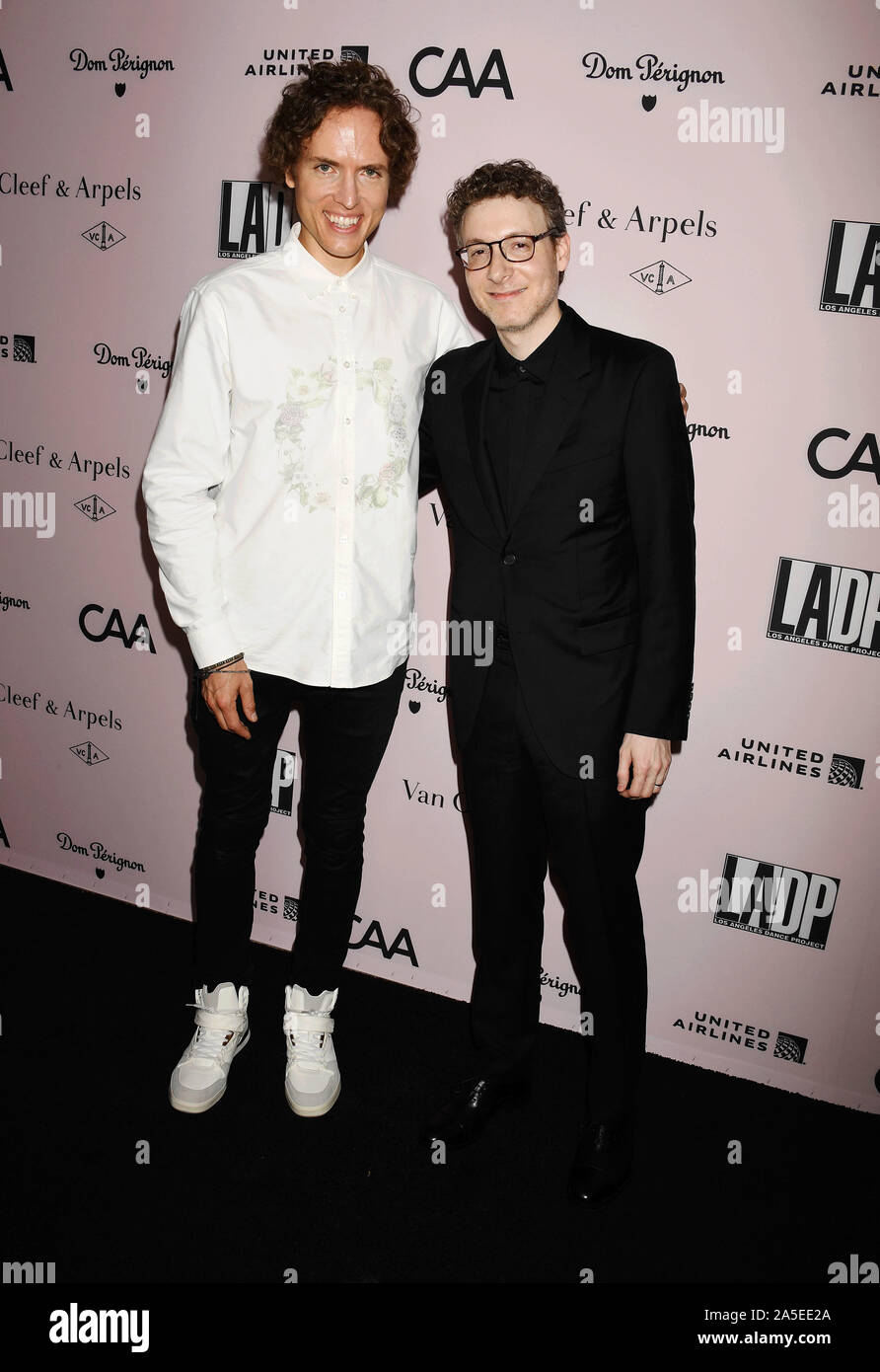 LOS ANGELES, CA - OCTOBER 19: Tim Fain and Nicholas Britell attend L.A ...