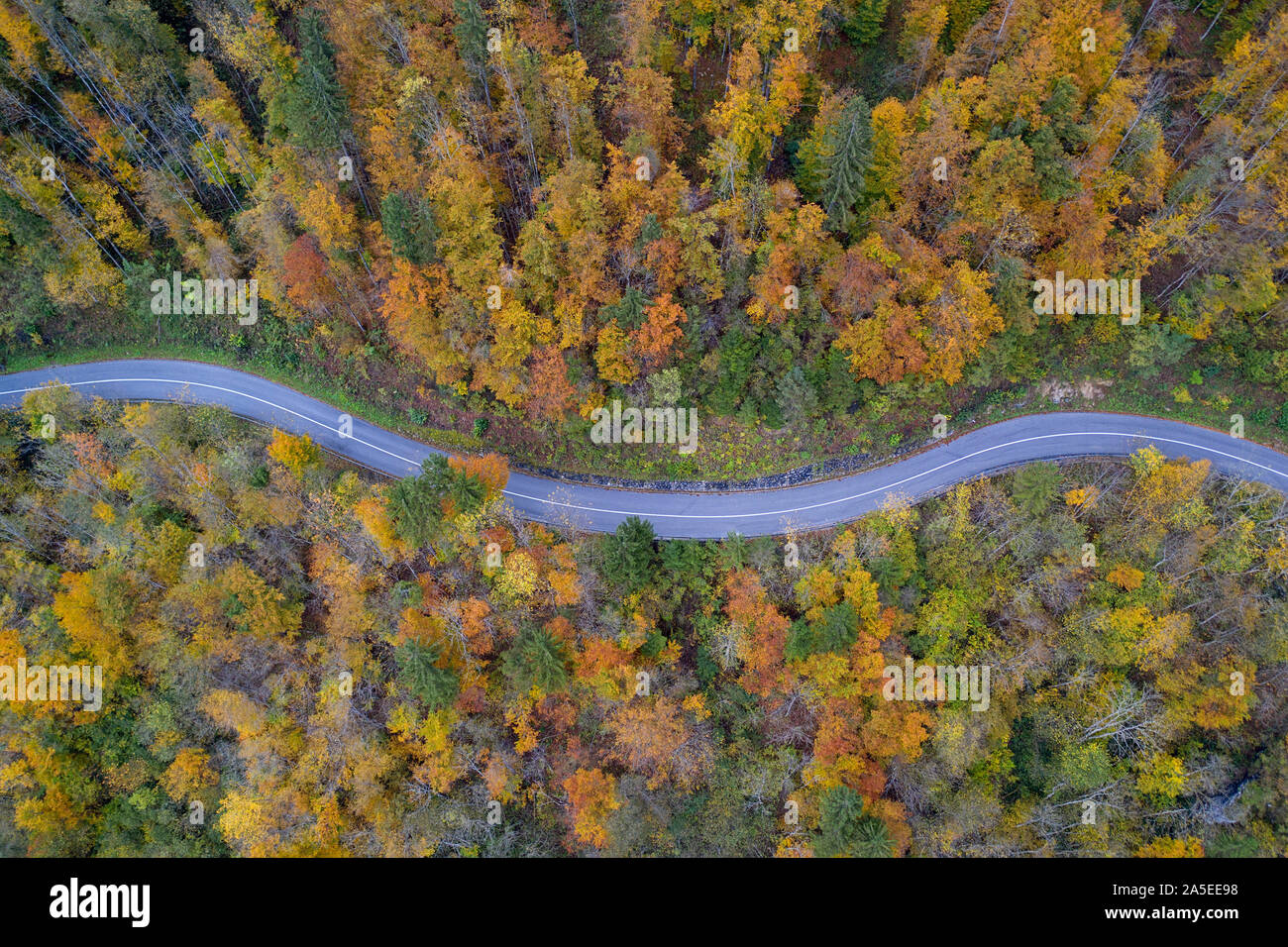 Aerial view top down curves hi-res stock photography and images - Alamy