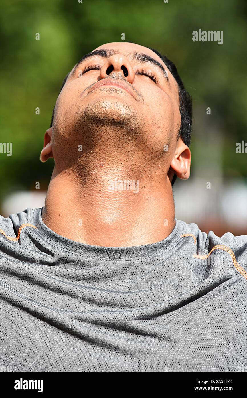 An Athletic Man And Freedom Stock Photo - Alamy