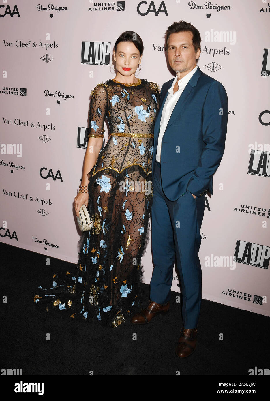 LOS ANGELES, CA - OCTOBER 19: Stephanie Corneliussen and Len Wiseman ...