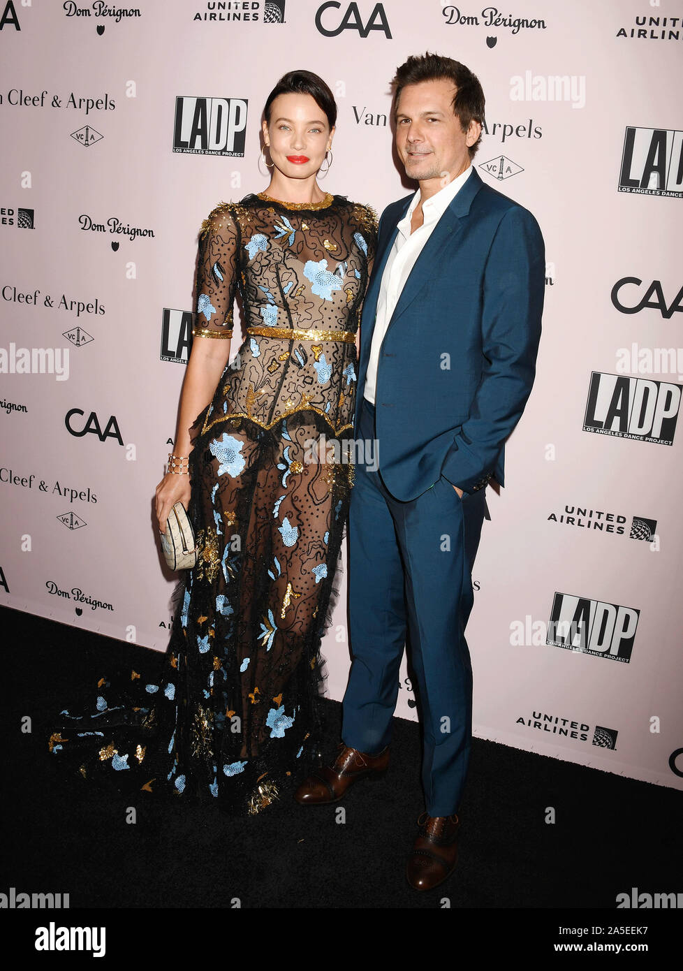 LOS ANGELES, CA - OCTOBER 19: Stephanie Corneliussen and Len Wiseman ...