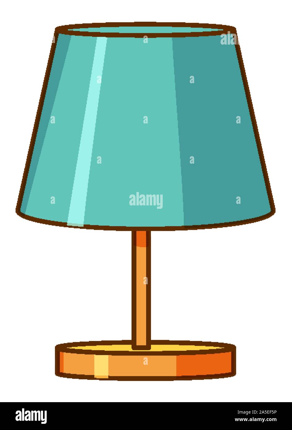 Blue lamp on white background illustration Stock Vector Image & Art - Alamy