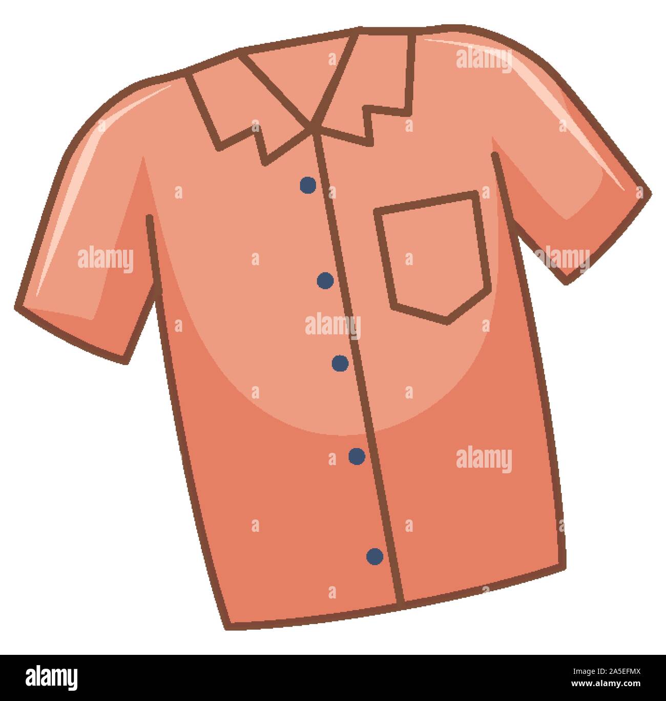 Pink shirt on white background illustration Stock Vector Image & Art ...