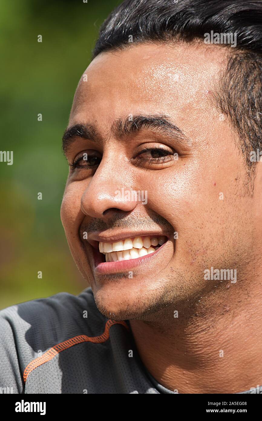 Colombian Male Athlete Smiling Stock Photo - Alamy