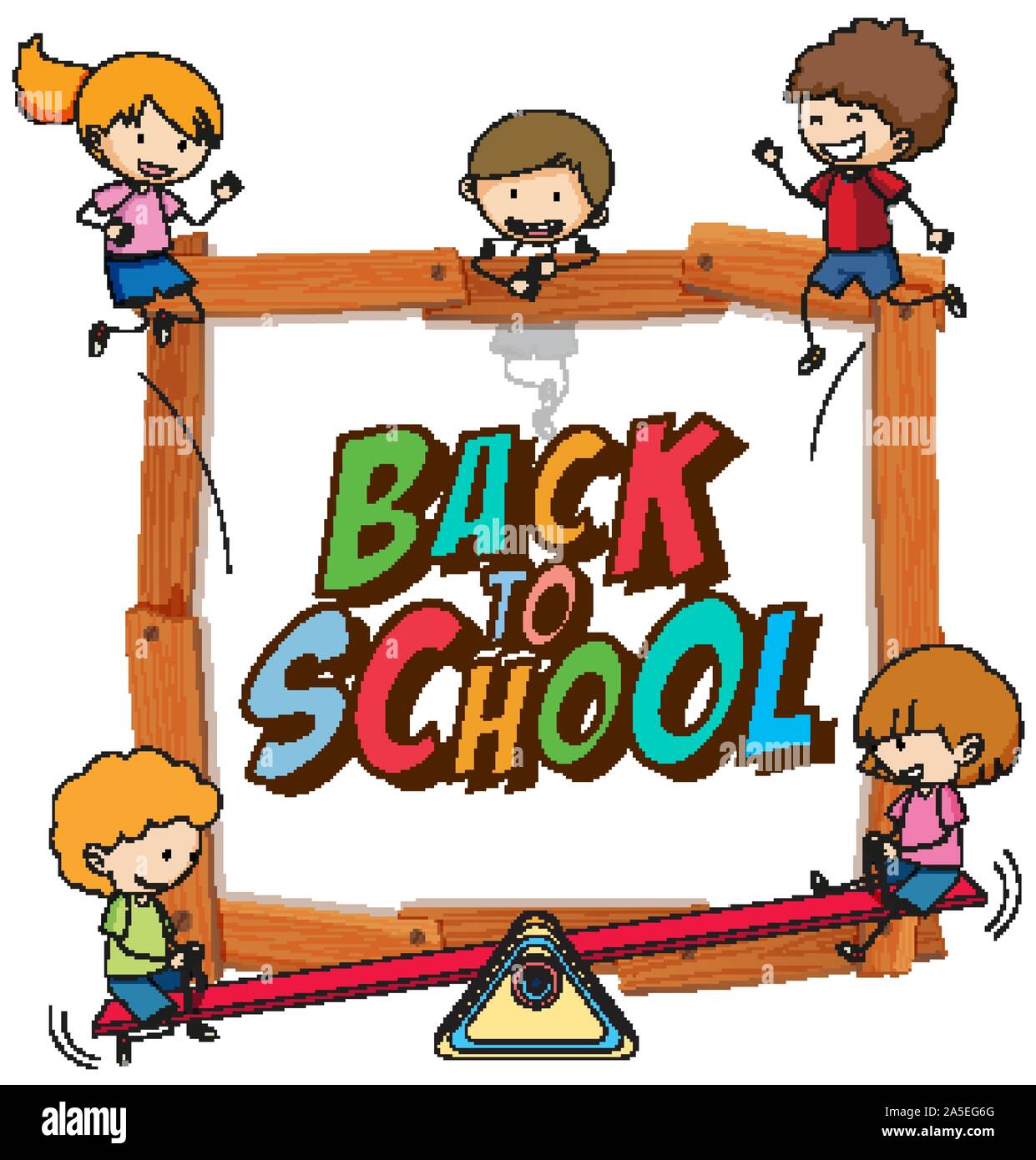 Back to school sign theme illustration Stock Vector Image & Art - Alamy