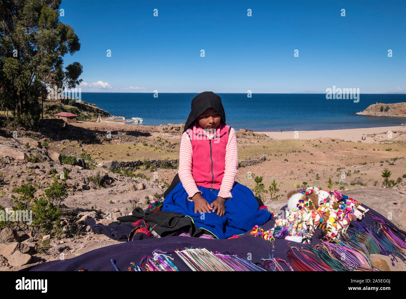 Perù, Taquile island, Titicaca lake Stock Photo - Alamy