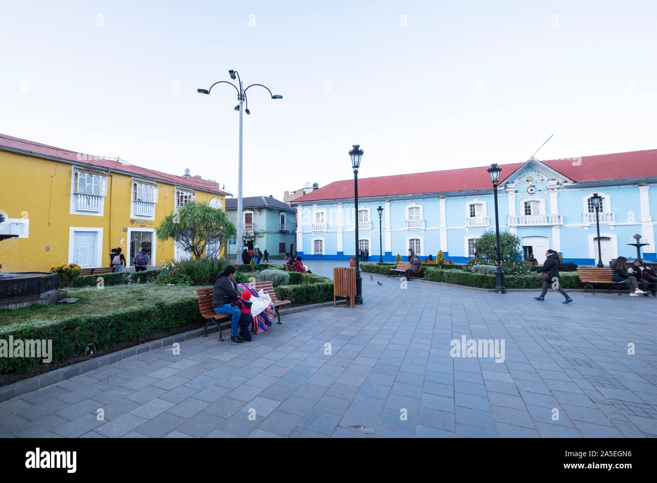 Perù, Puno, old town Stock Photo - Alamy