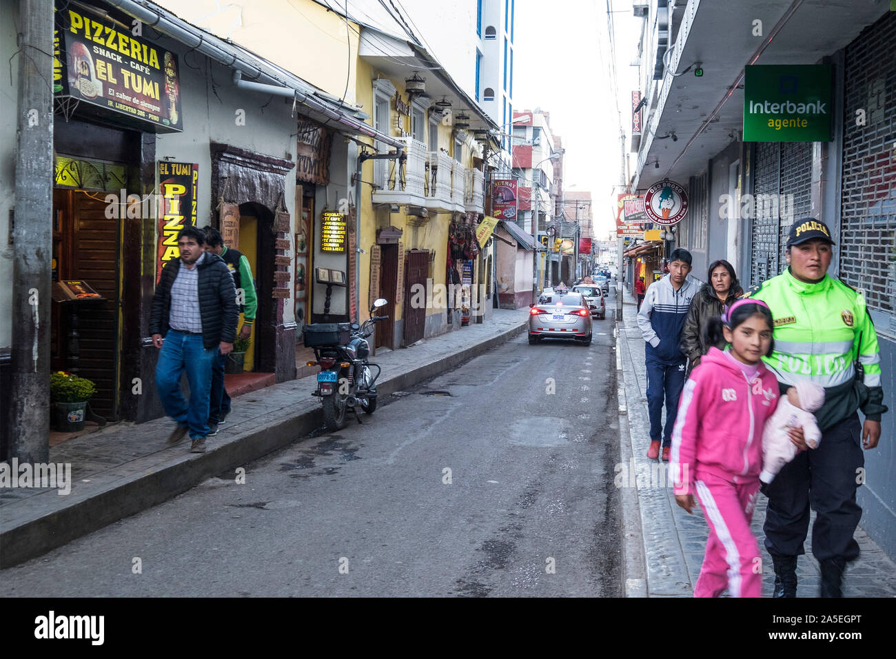 Perù, Puno, old town Stock Photo - Alamy