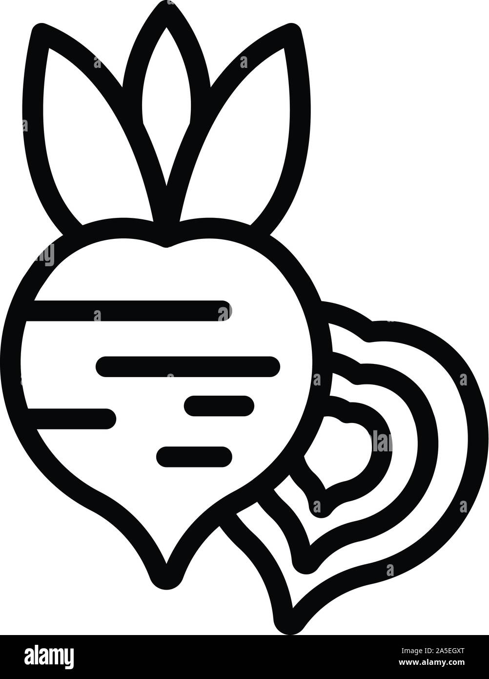Beet icon, outline style Stock Vector Image & Art - Alamy