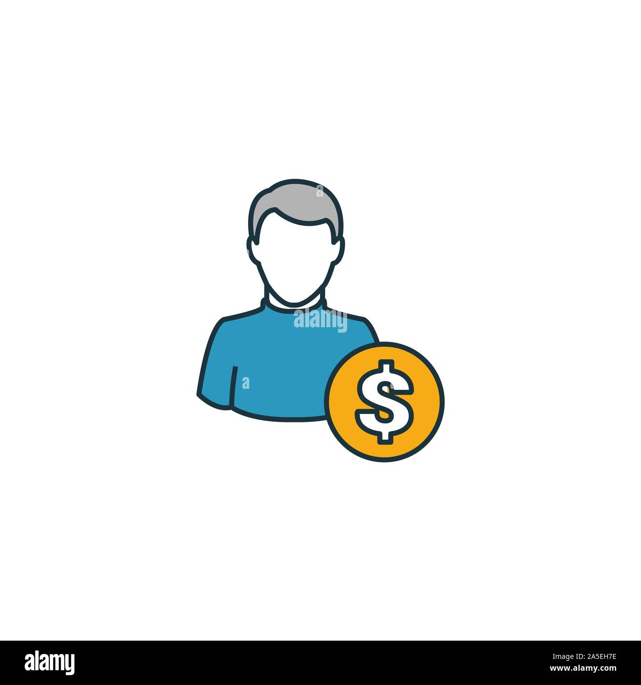 Initiative icon element design Stock Vector Images - Alamy