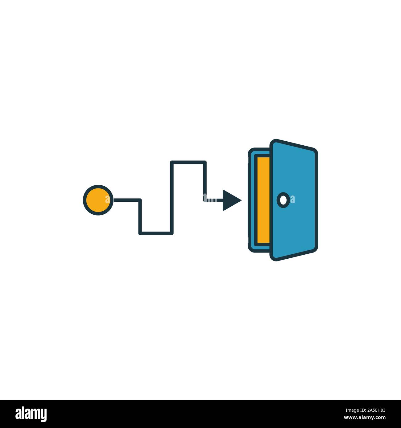 Exit Strategy outline icon. Thin line element from crowdfunding icons ... Exit Strategy outline icon. Thin line element from crowdfunding icons ...