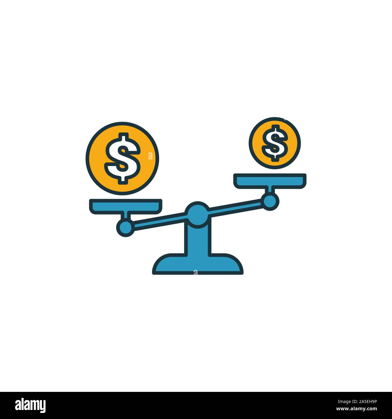 Liquidity outline icon. Thin line element from crowdfunding icons ...