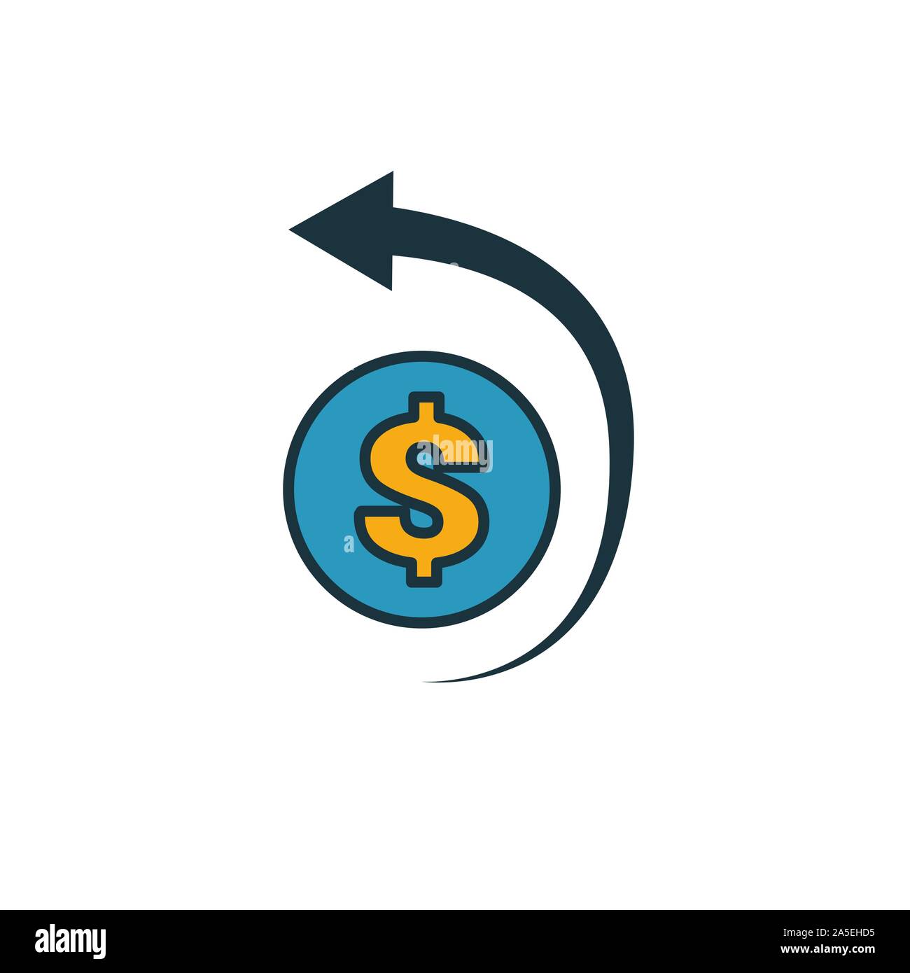 Investments Return outline icon. Thin line element from crowdfunding ...