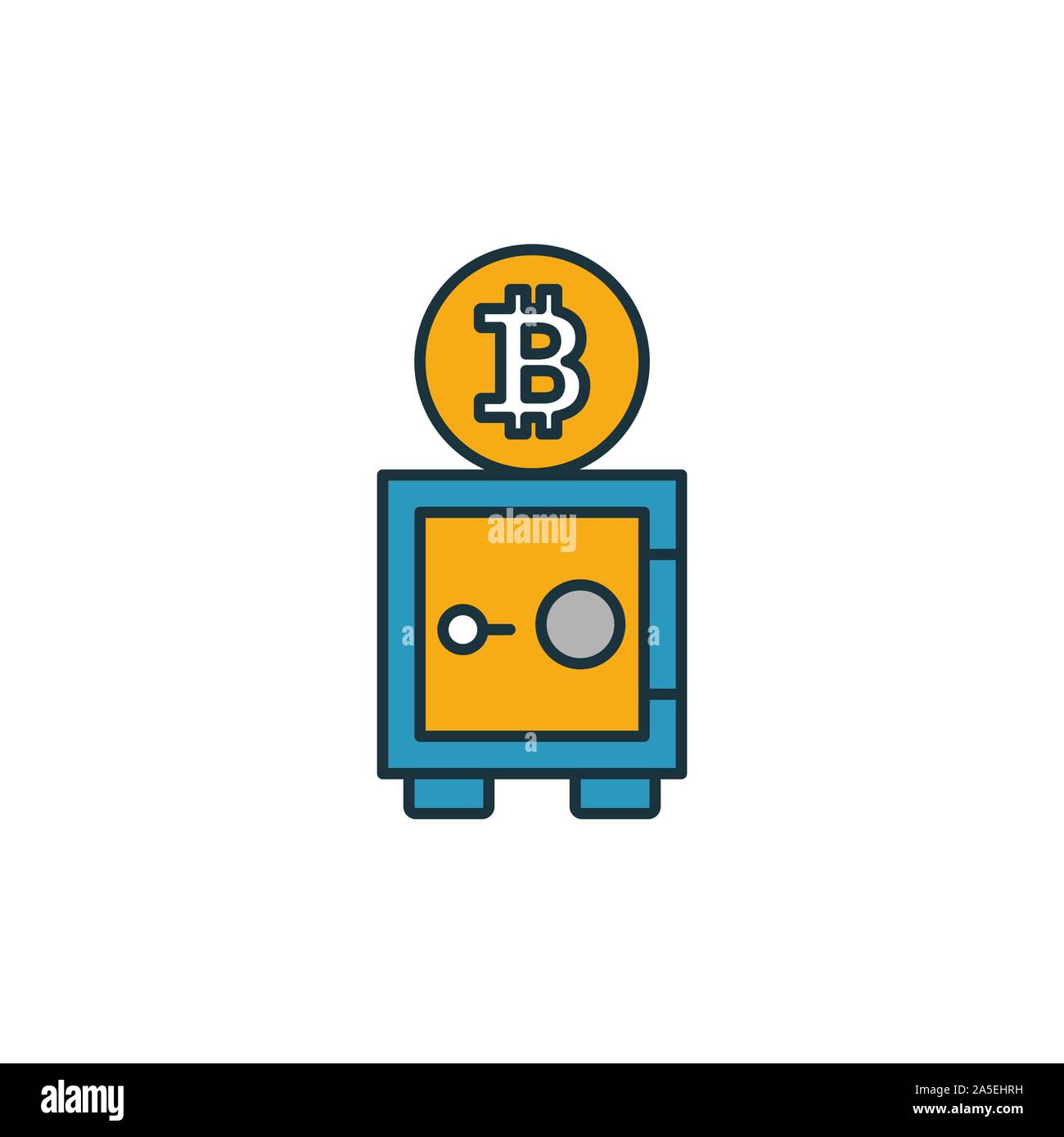 Bitcoin Storage Icon Set Four Elements In Diferent Styles From Crypto Currency Icons Collection