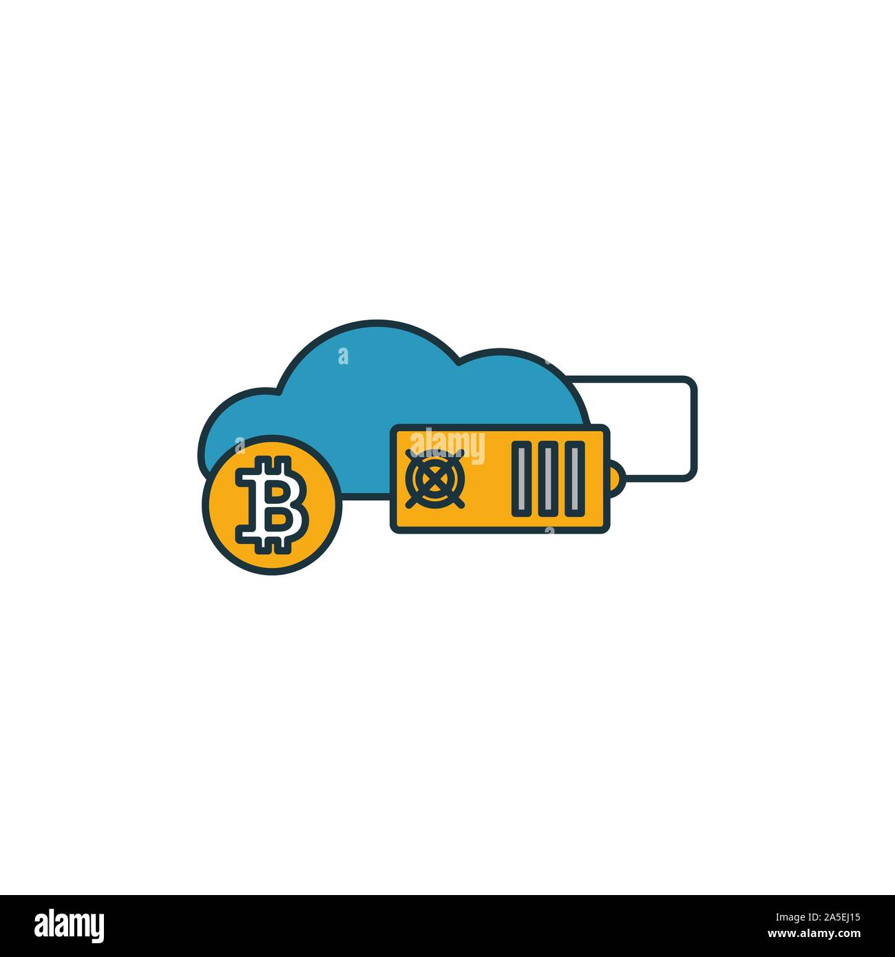 Cloud Mining Icon Set Four Elements In Diferent Styles From Crypto Currency Icons Collection