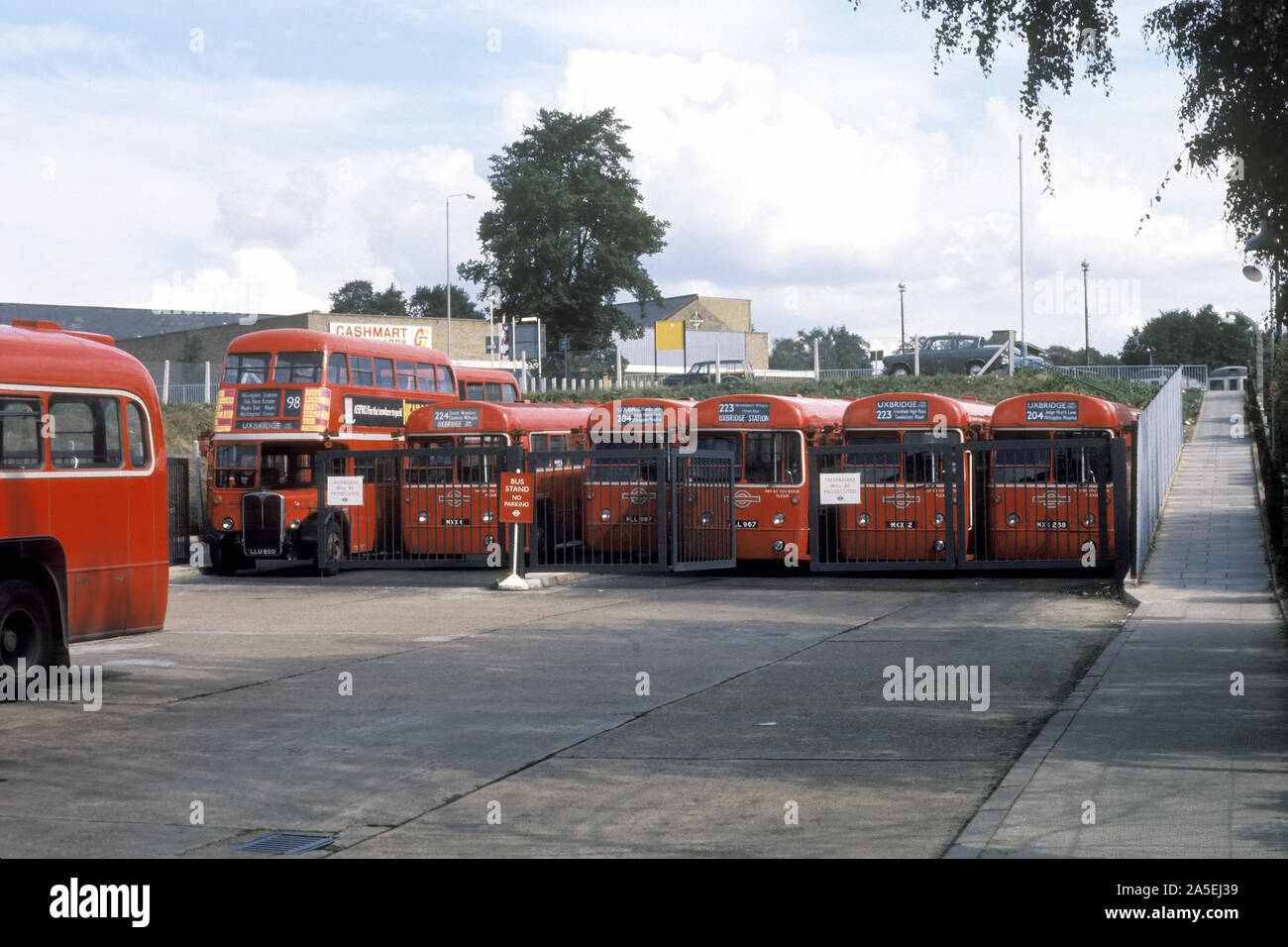 RF & RT Buses at Uxbridge Station Stock Photo - Alamy
