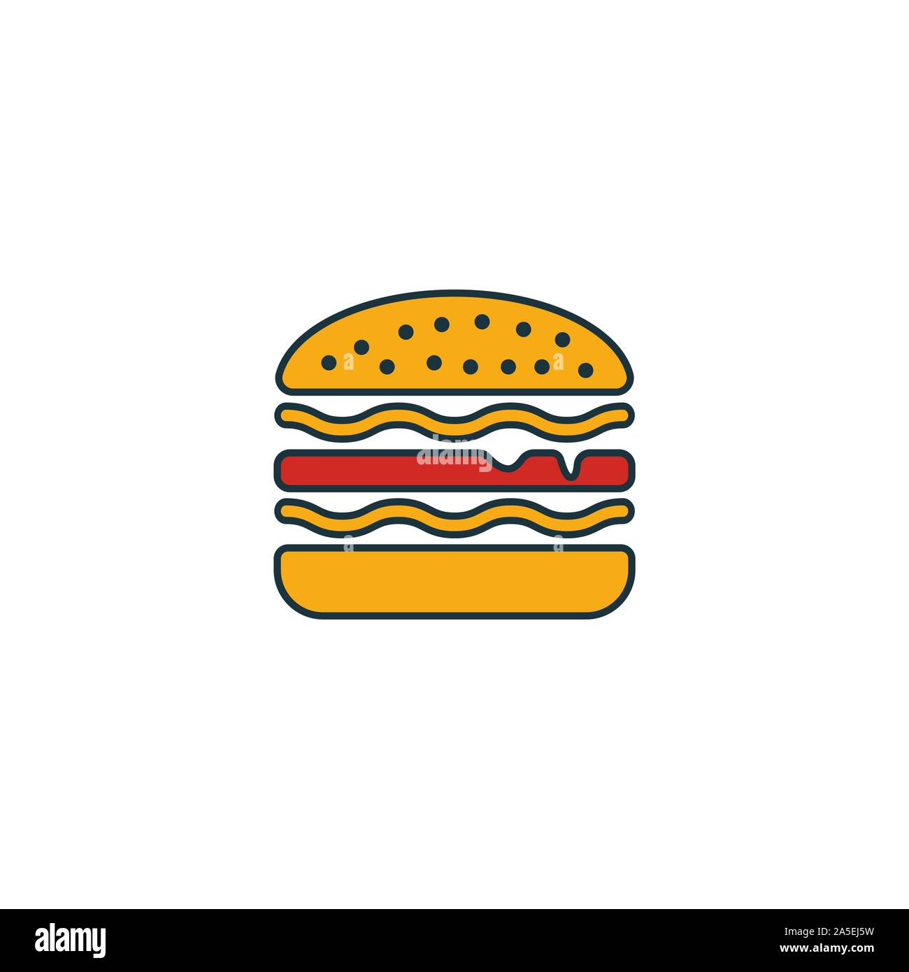Burger icon set. Four elements in diferent styles from fastfood icons ...
