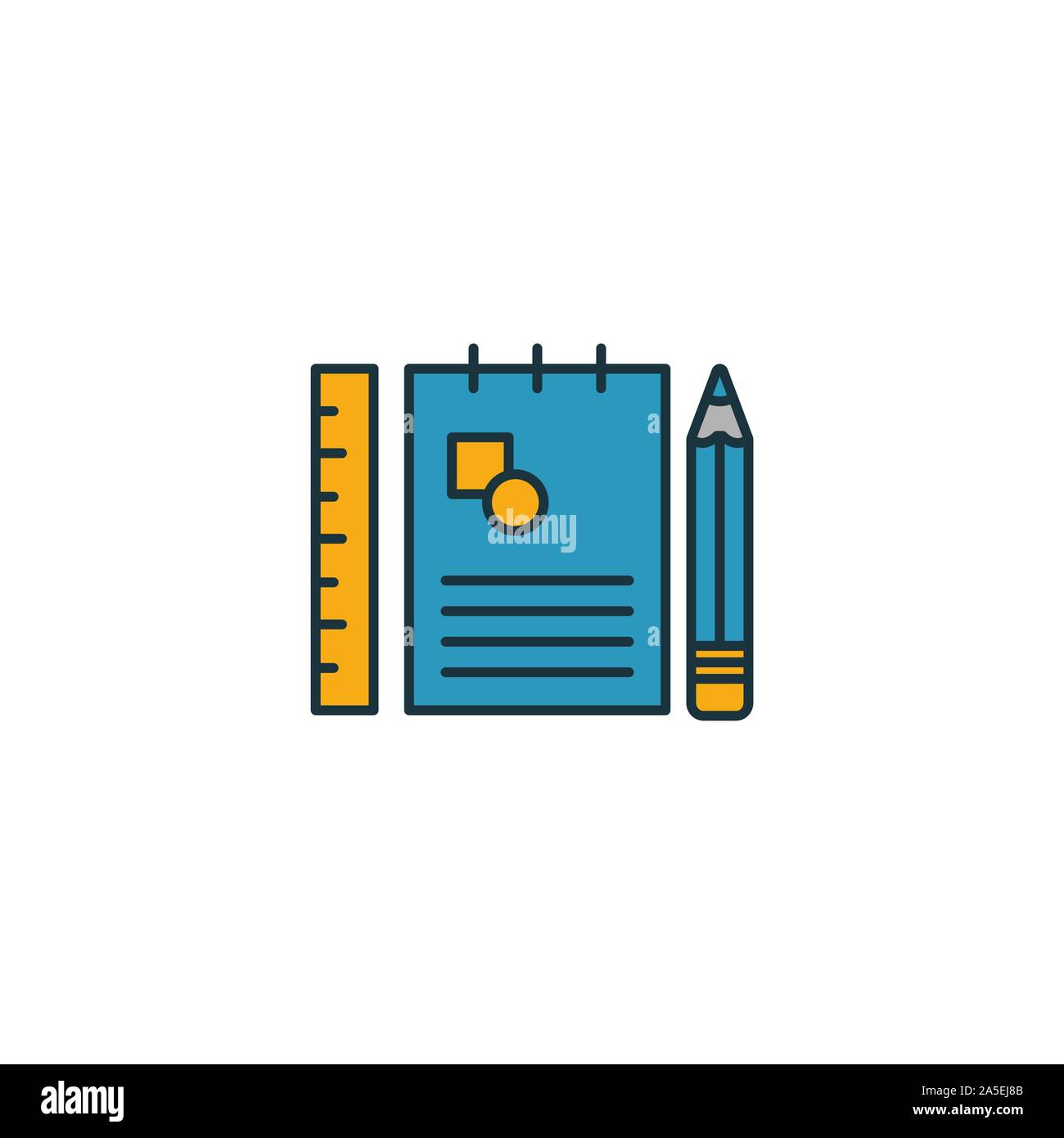 Sketching icon set. Four elements in diferent styles from design ui and ...