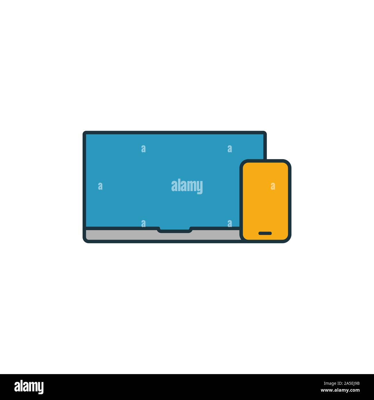 Responsive Design icon set. Four elements in diferent styles from design ui and ux icons ...