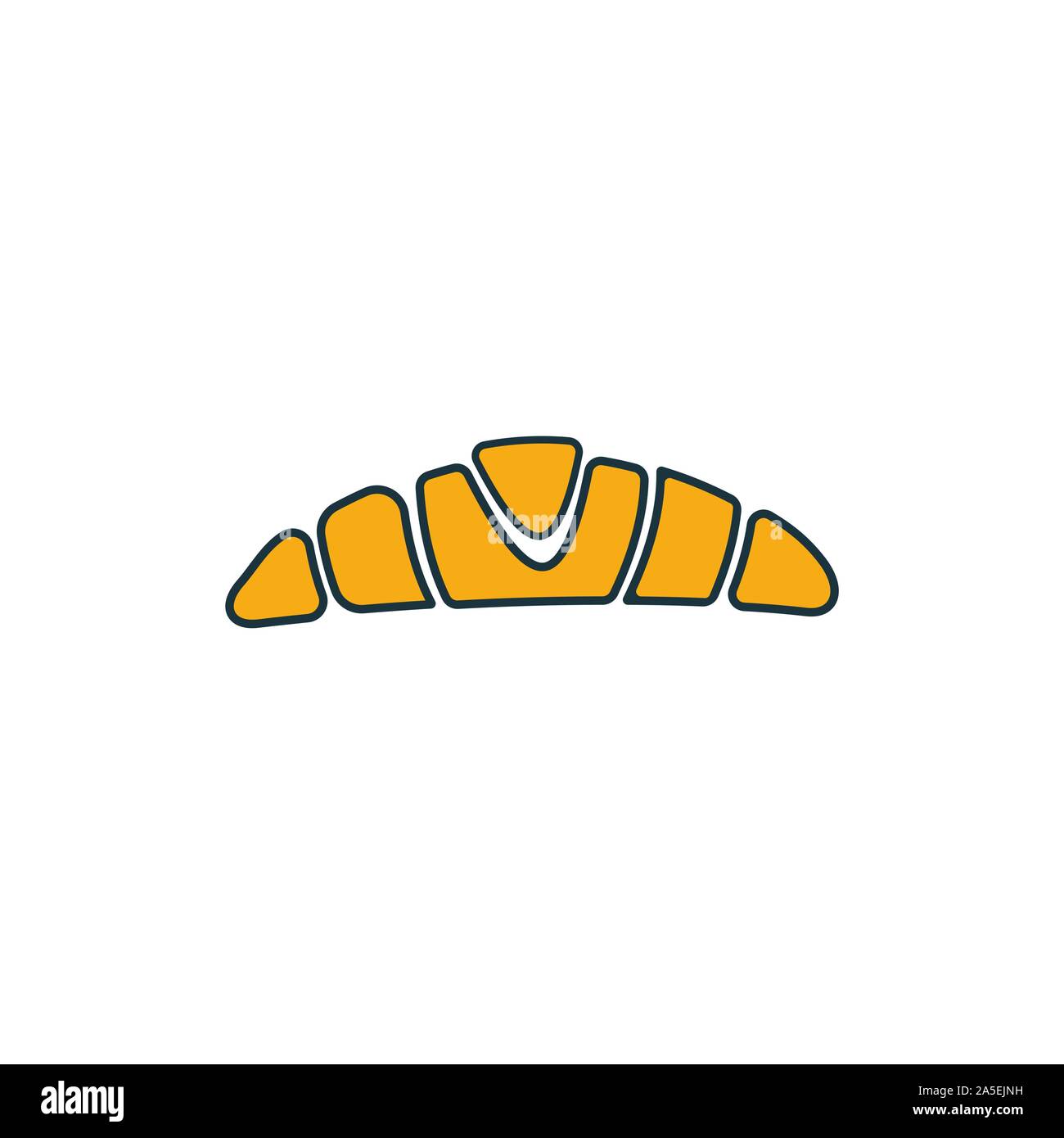 Croissant icon set. Four elements in diferent styles from fastfood ...