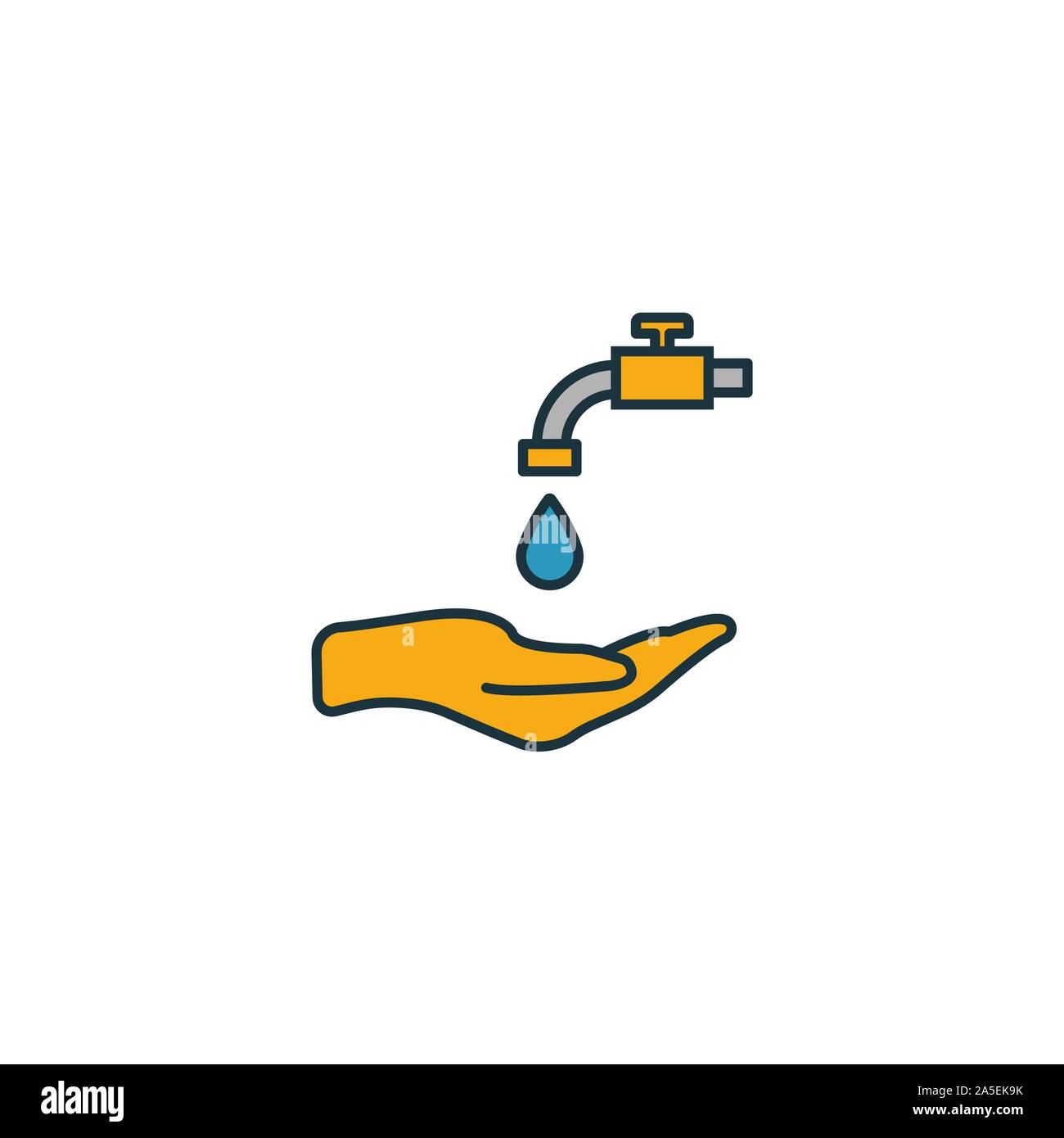 Water Saving icon set. Four elements in diferent styles from power and ...