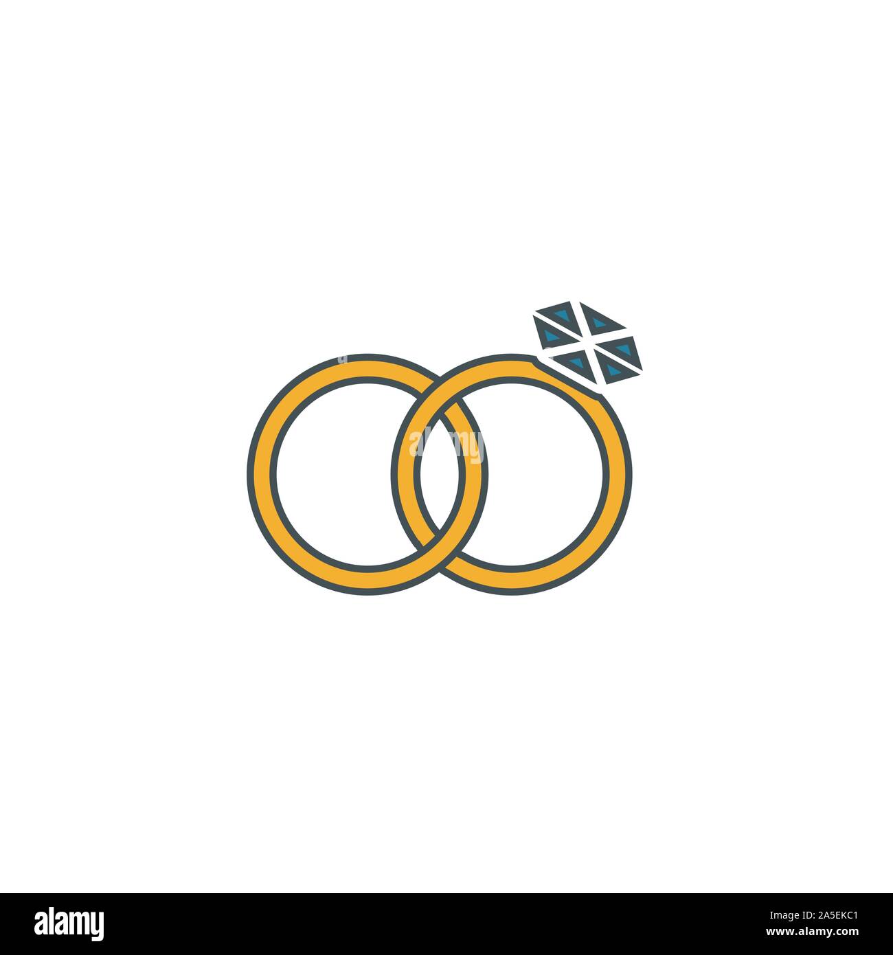 Rings icon set. Four elements in diferent styles from honeymoon icons ...