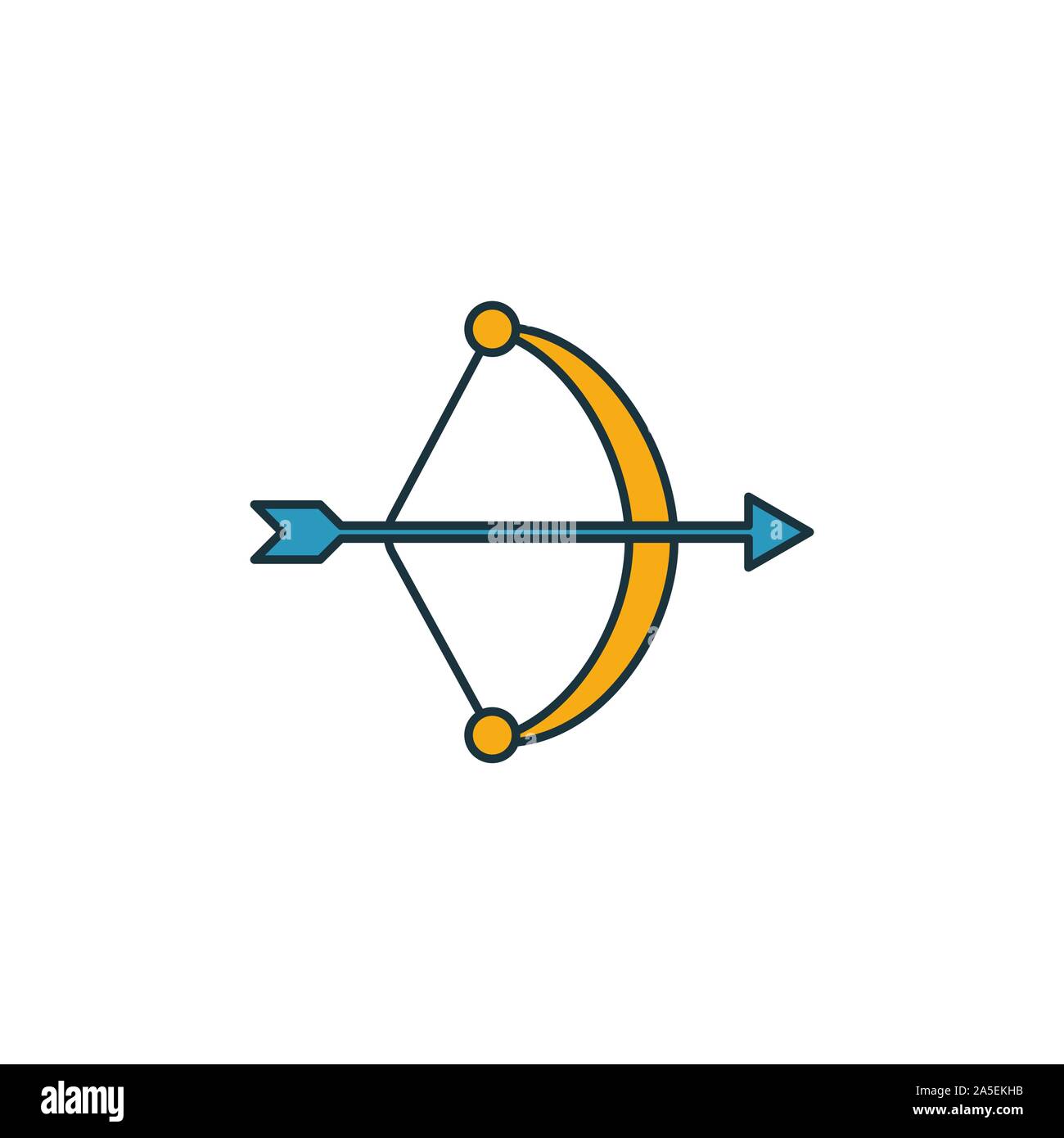 Archery icon set. Four elements in diferent styles from honeymoon icons ...