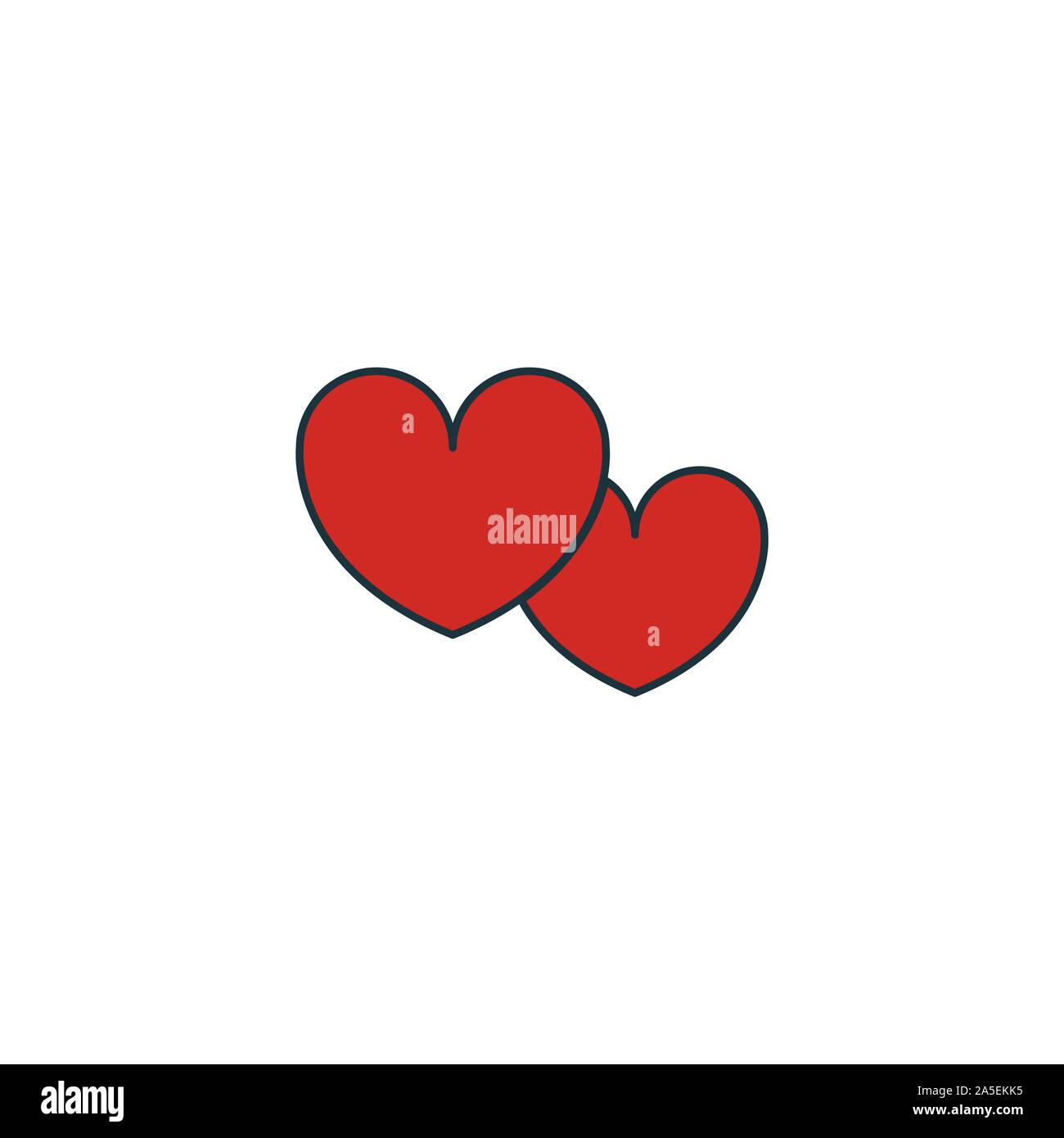 Love Hearts icon set. Four elements in diferent styles from honeymoon ...