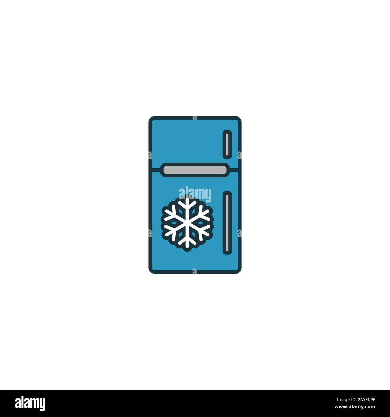 Home Fridge icon set. Four elements in diferent styles from household ...