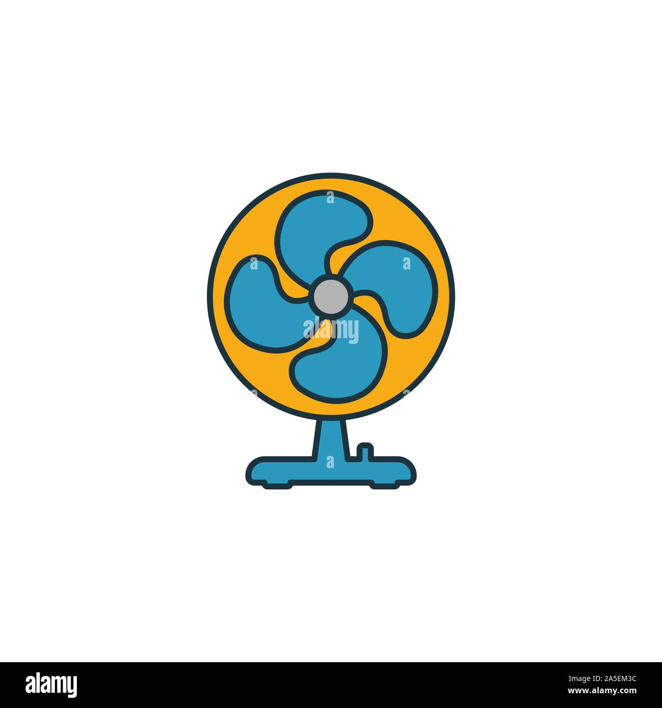 Fan icon set. Four elements in diferent styles from household icons ...