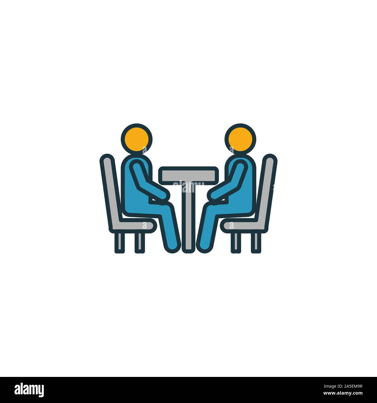 Interview icon set. Four elements in diferent styles from human ...