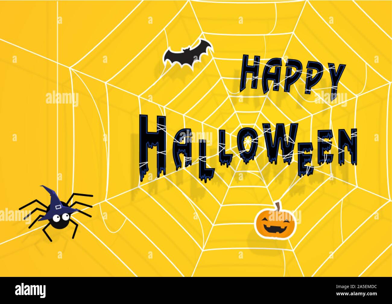 Spider web bats text Stock Vector Images - Alamy