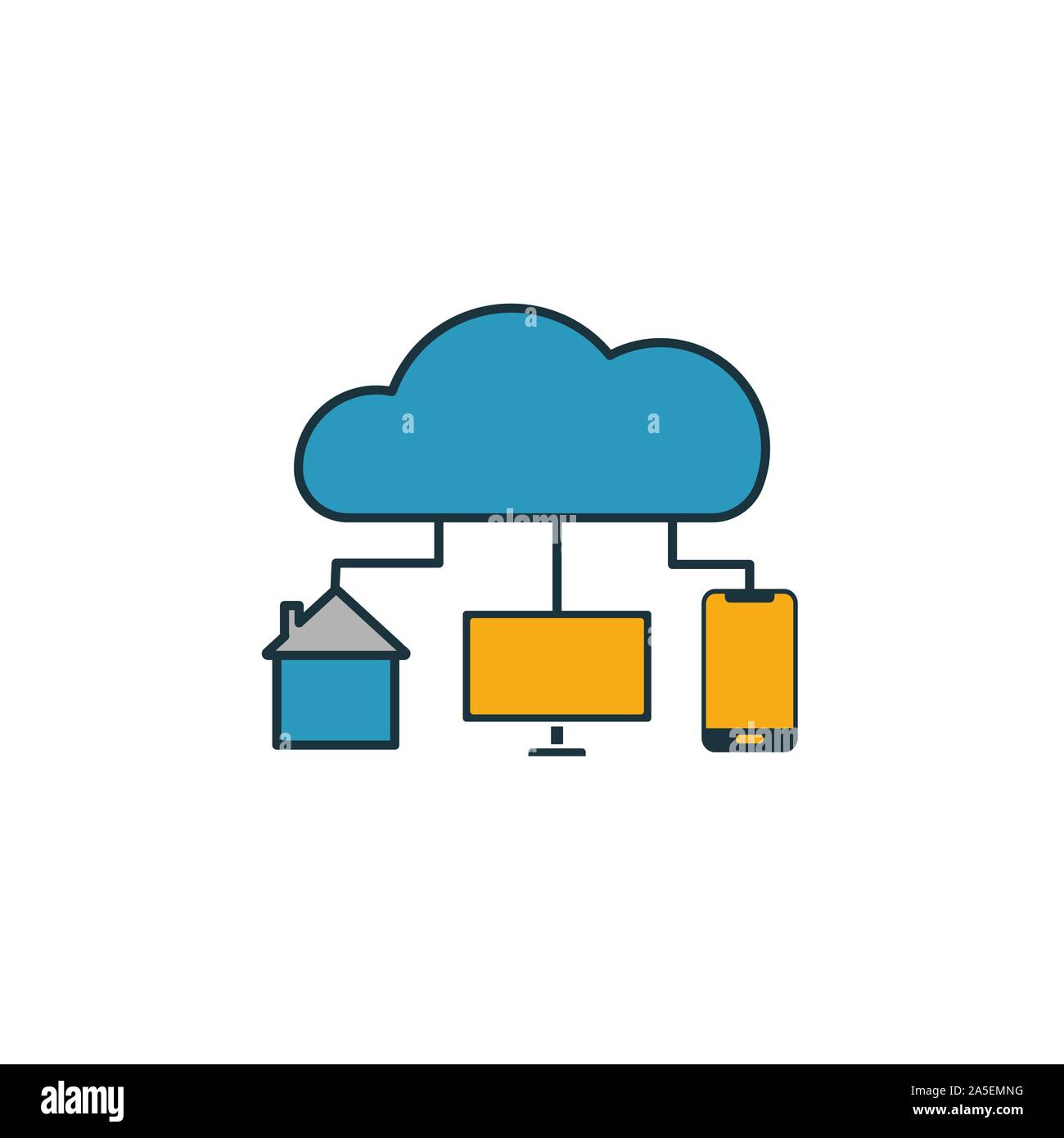 Internet Of Things icon set. Four elements in diferent styles from ...