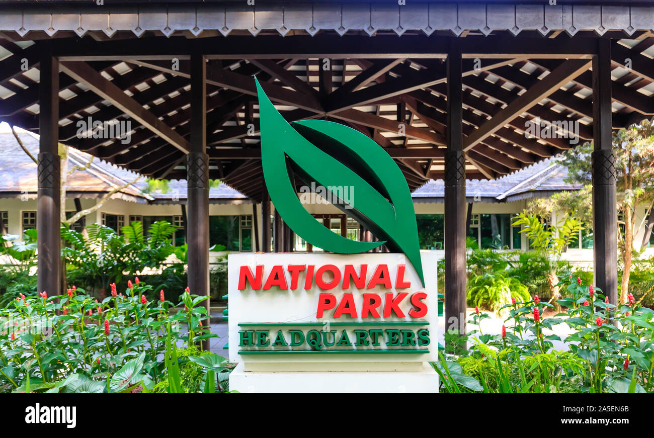 Singapore-16 JUN 2018:Singapore national parks headquarter in botanic ...