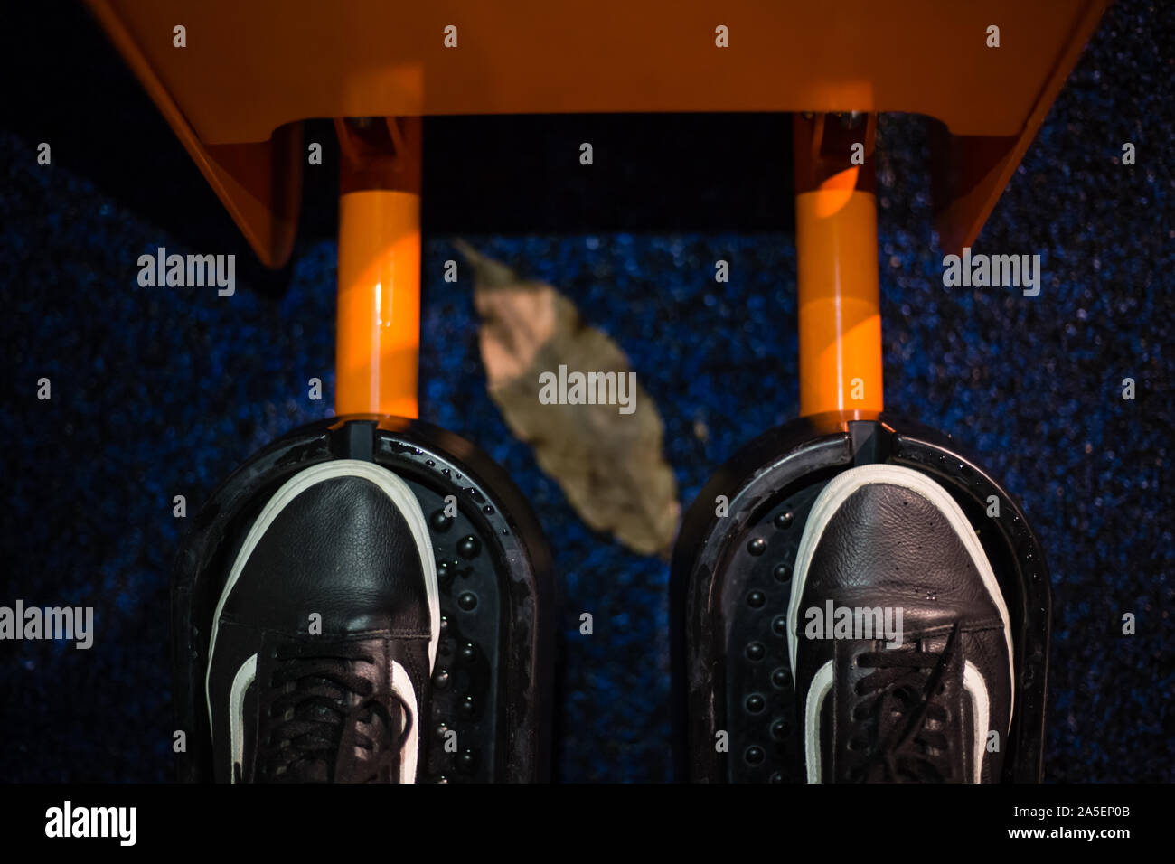 Top view man foot hi-res stock photography and images - Alamy