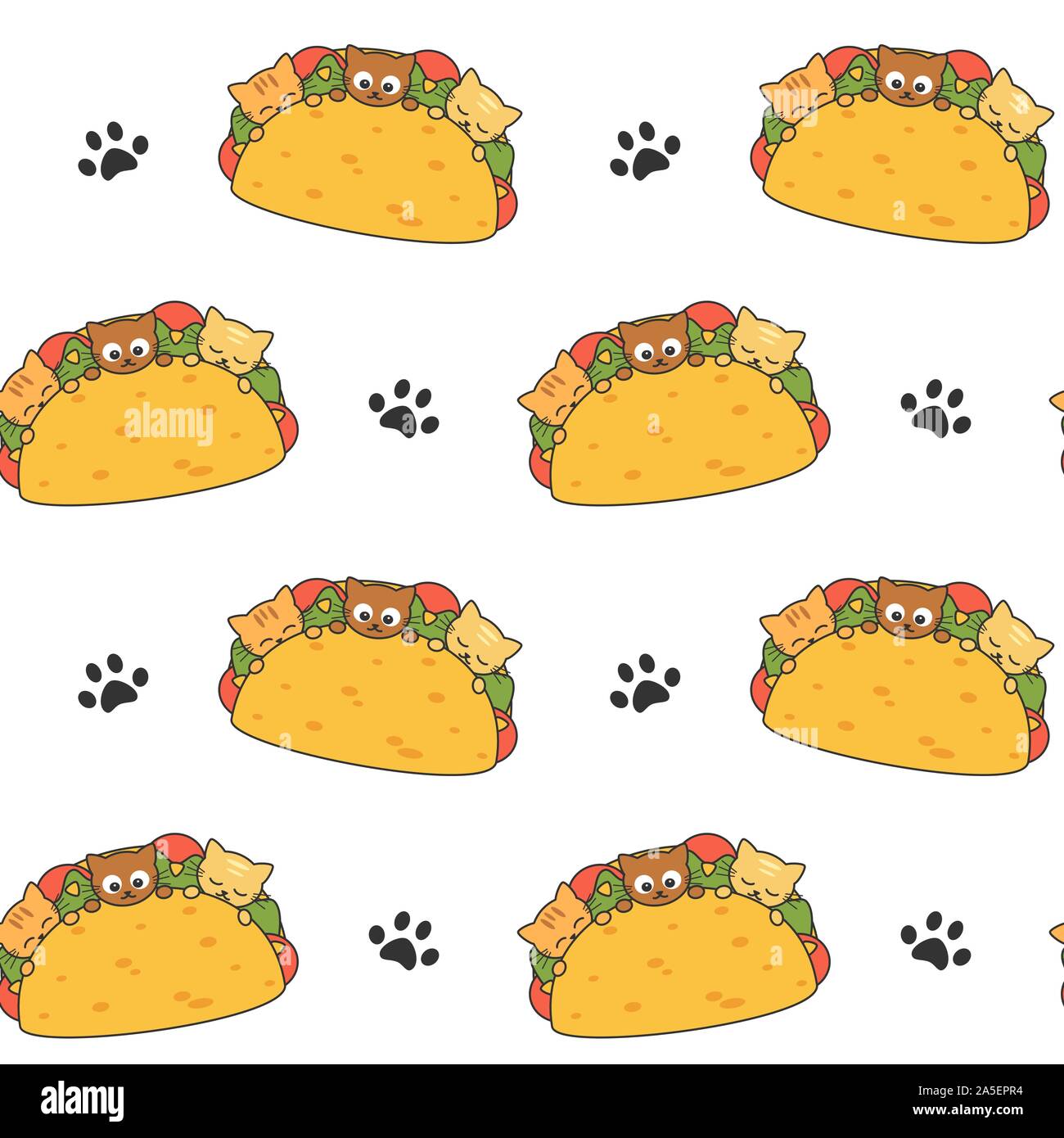 Cute Cartoon Taco