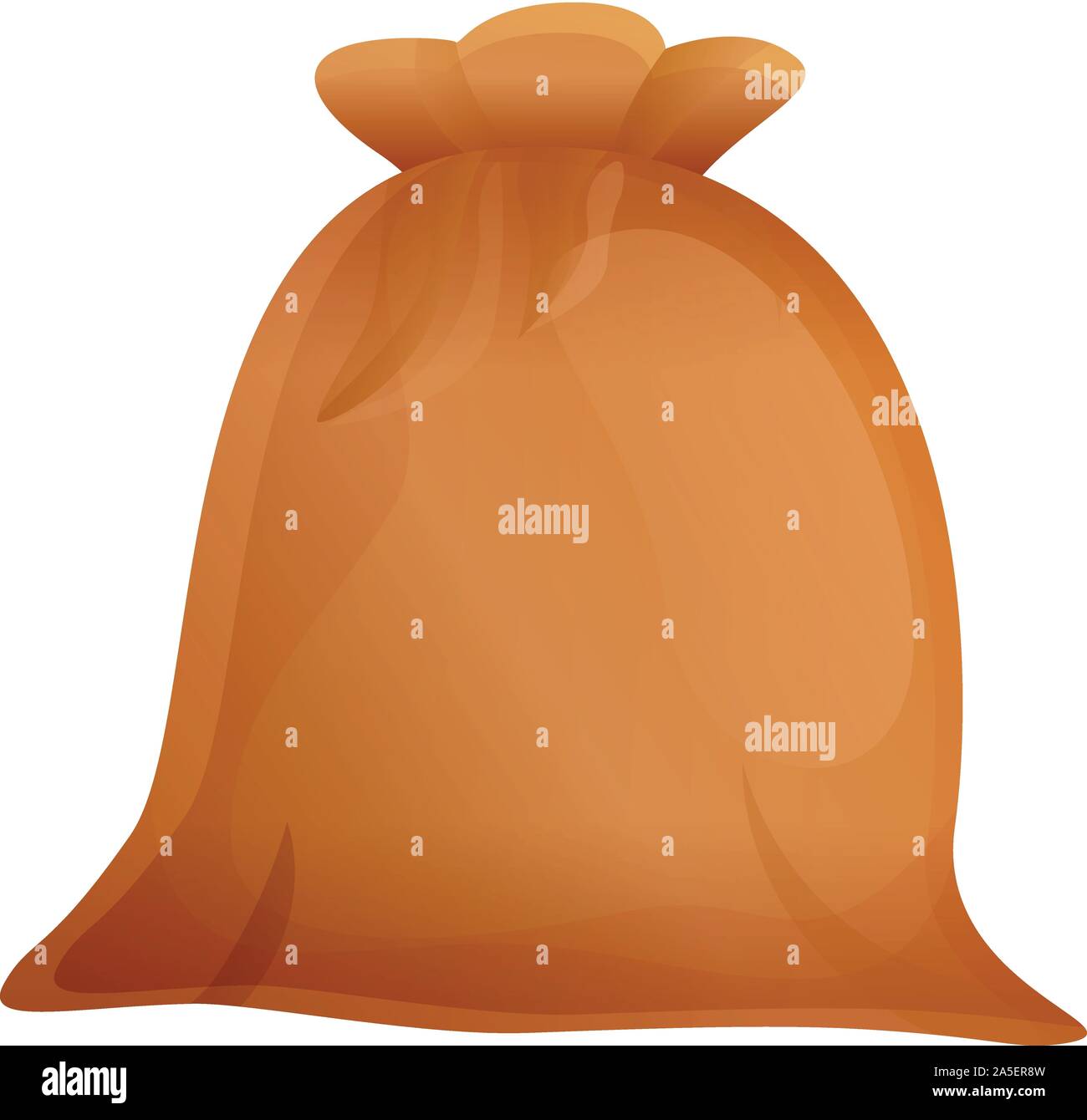 Textile material sack icon. Cartoon of textile material sack vector ...
