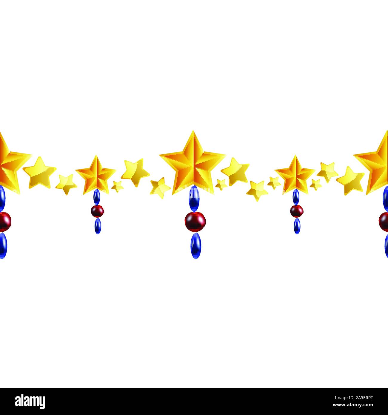 Christmas horizontal seamless border background Stock Vector Image ...