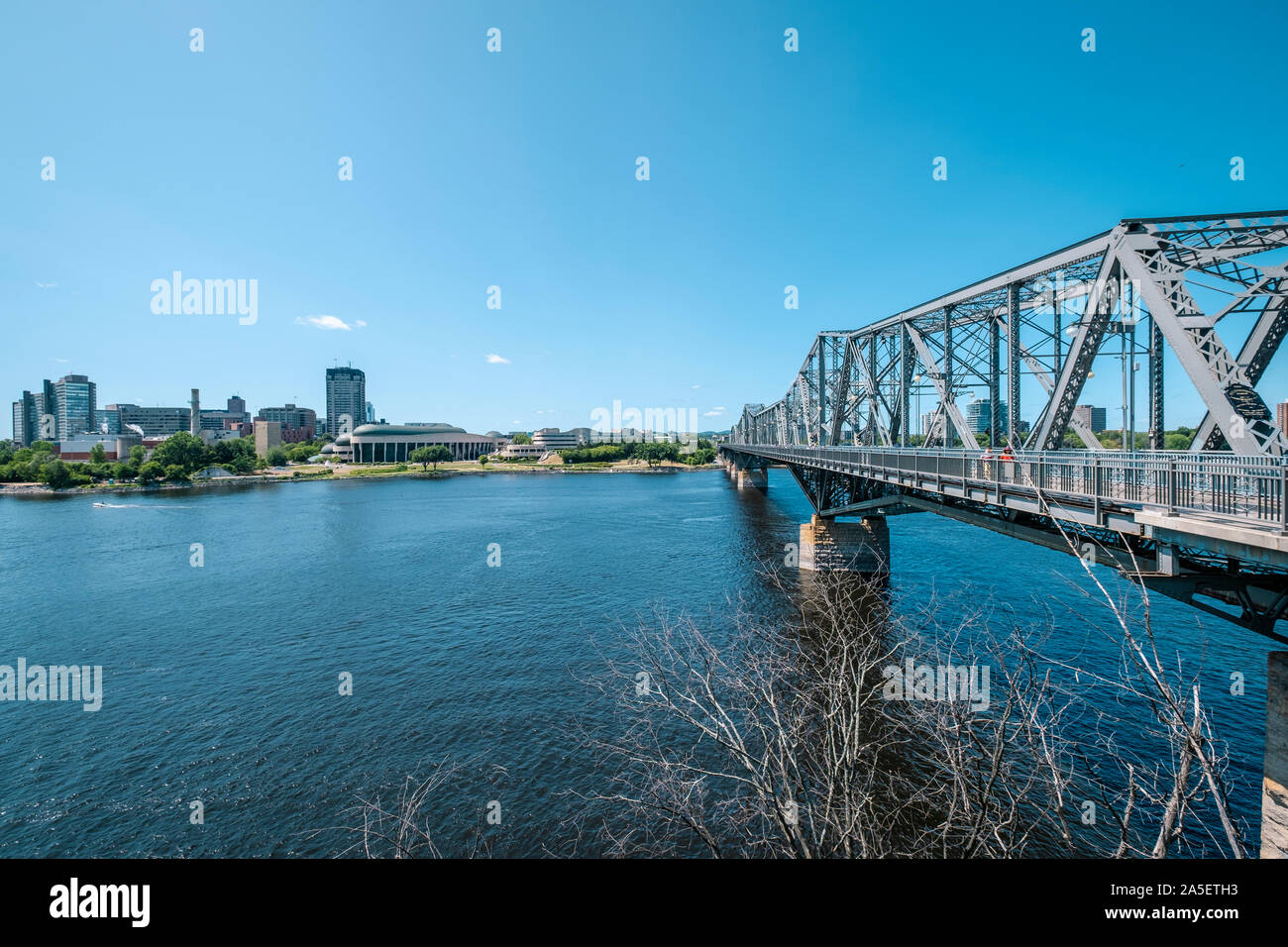 A view of Alexandra Bridge during the day, Ottawa, Canada Stock Photo ...