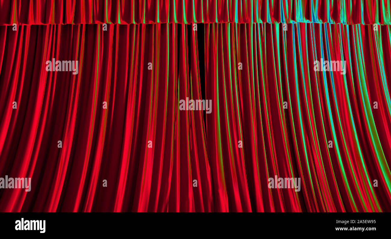 the curtain is opening Stock Photo - Alamy