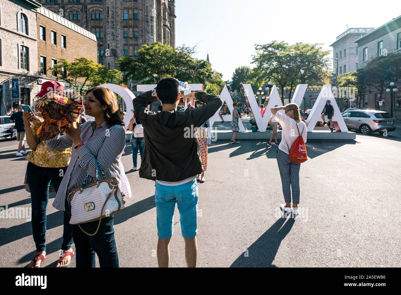 The huge Ottawa sign in the Byward Market is a big attraction for ...