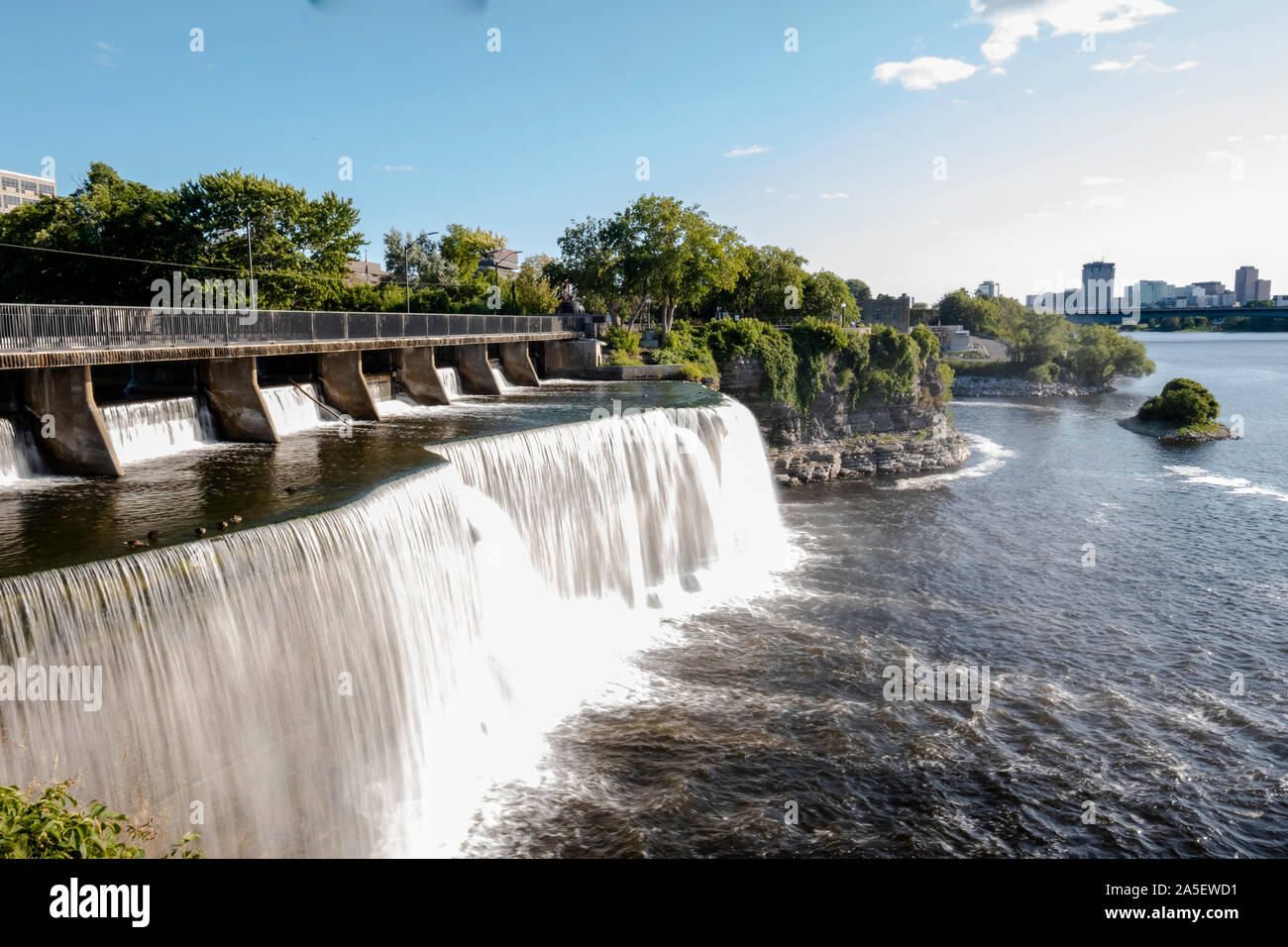 Rideau Falls and Ottawa River in Summer, Canada Stock Photo - Alamy