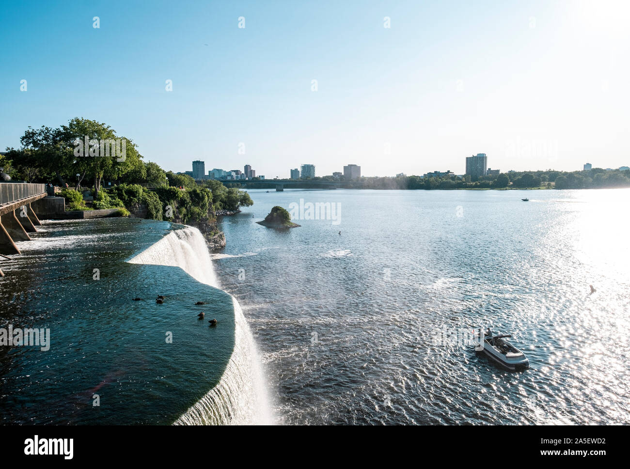 Rideau Falls and Ottawa River in Summer, Canada Stock Photo - Alamy