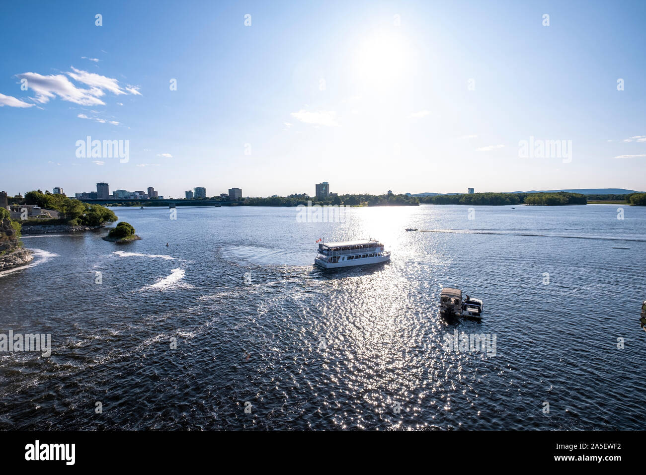 Rideau Falls and Ottawa River in Summer, Canada Stock Photo - Alamy