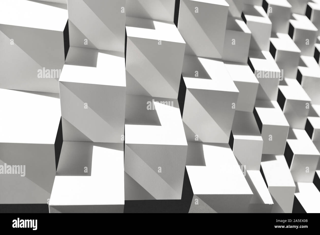 Geometrical structure Of White Paper Abstract Background Stock Photo 